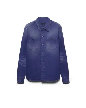 Prada Cotton Twill Shirt - Light Blue