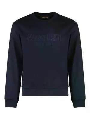 MOORER Marten-jt Embroidered Sweatshirt