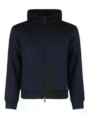 MOORER Zip Hoodie - Blue