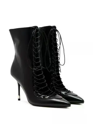 Femme La Salem Lace-up Stiletto Boots