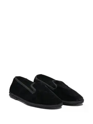 SENTIER Velvet Loafers - Black
