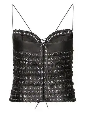 LUDOVIC DE SAINT SERNIN Lee Leather Top