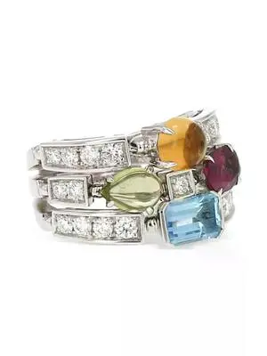 BVLGARI 2010's Allegra Diamond Gemstone Ring