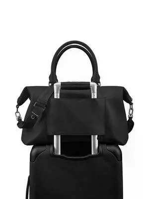 MAISON DE SABRE Large Leather Weekender Bag - Black