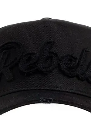 Dsquared2 Baseball Cap With Appliqué Detail - Black
