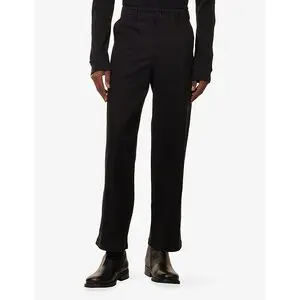 FRAME Straight-leg Mid-rise Cotton Chino Trousers - Black