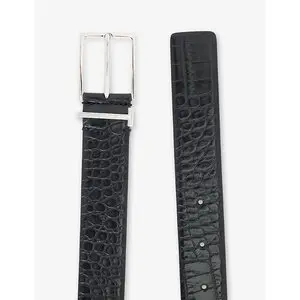 TOM FORD Croc-effect Leather Belt