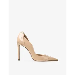 JIMMY CHOO Brigitte 100 Patent Leather Heeled Courts