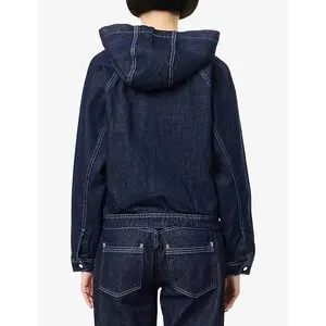 PEACHY DEN Joan Hooded Denim Jacket