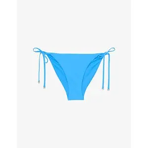 REISS Riah Side-tie Bikini Bottom - Blue