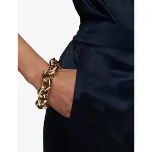 JOSEPH Silk-satin Wide-leg Trousers - Indigo