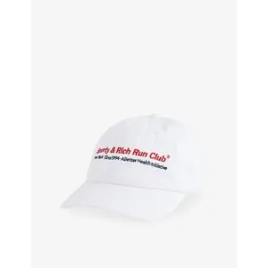 SPORTY & RICH Duty Run Club Baseball Cap - White