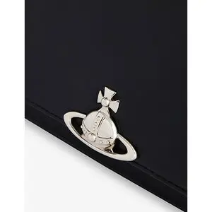 VIVIENNE WESTWOOD Hazel Medium Leather Shoulder Bag - Black