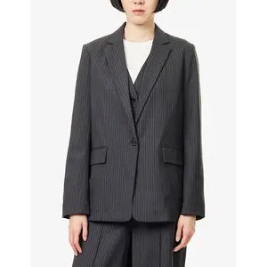 Rag & Bone Jennifer Striped Stretch-wool Blend Blazer