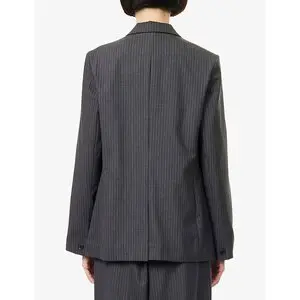 Rag & Bone Jennifer Striped Stretch-wool Blend Blazer