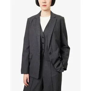 Rag & Bone Jennifer Striped Stretch-wool Blend Blazer