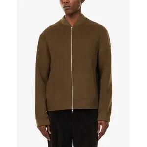 Soft Goat Wool And Cashmere-blend Bomber Jacket