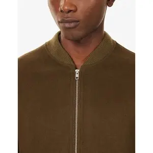 Soft Goat Wool And Cashmere-blend Bomber Jacket