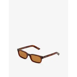 RETROSUPERFUTURE Gesto Rectangular Sunglasses - Havana