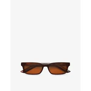 RETROSUPERFUTURE Gesto Rectangular Sunglasses - Havana