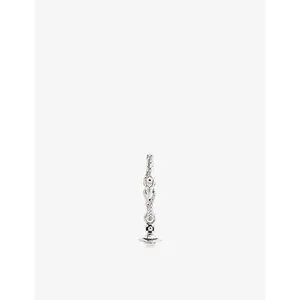 VIVIENNE WESTWOOD Albane Brass Single Earring - Antique Platinum