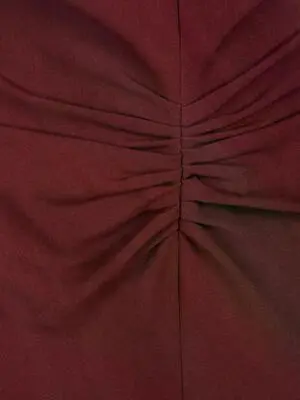 Victoria Beckham Gathered-detail Midi Dress - Red