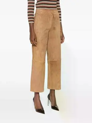 ARMA Blair Leather Trousers - Brown