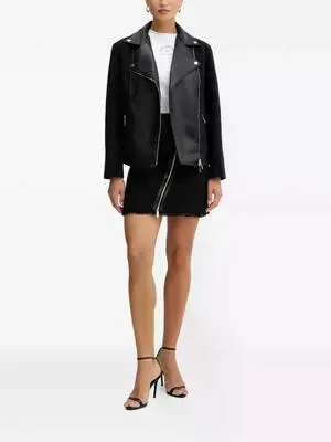 Karl Lagerfeld Zipped Logo-plaque Jacket
