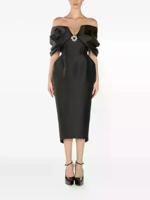 ARAFTU Off-shoulder Midi Dress