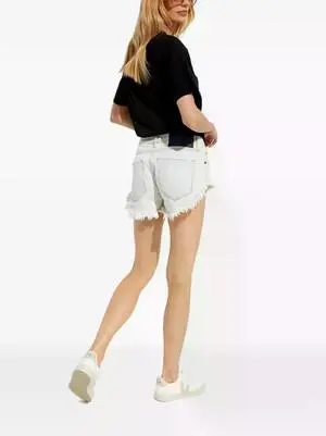 ONETEASPOON Frayed Hem Denim Shorts