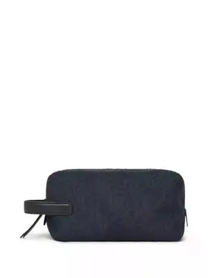 Etro Jacquard Wash Bag - Blue
