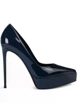 Blue Platform Heels