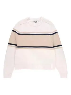 TWP Striped Crew-neck Sweater