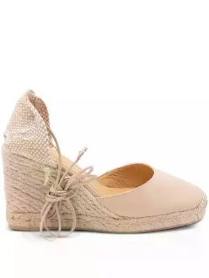 CastaÑer Flower Tie Wedge Espadrilles