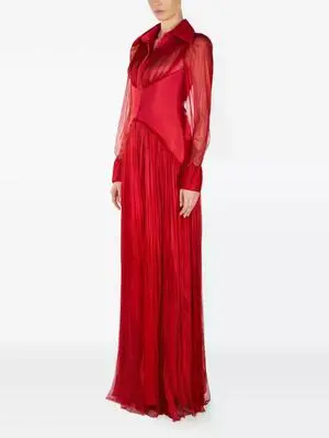 ARAFTU Pleated Maxi Dress