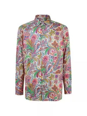 Etro Paisley-print Long-sleeve Shirt - White