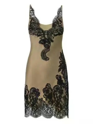 IL VOLO Lace-detail Mini Dress - Green