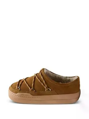 Moon Boot Park Suede Slippers - Brown