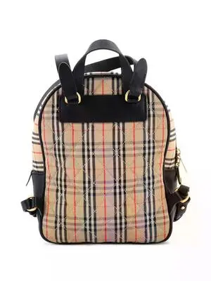 Burberry Link 1983 Knight Check Canvas Medium Backpack