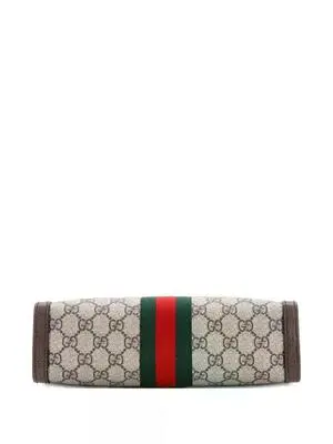 Gucci Ophidia Chain Shoulder Bag Gg Coated Canvas Small - Brown