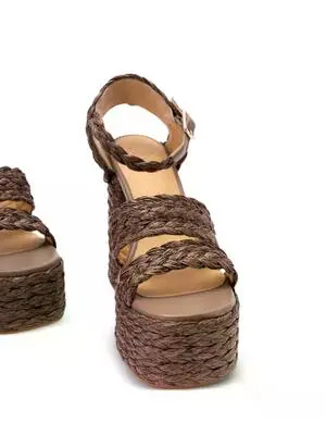 CastaÑer Platform Raffia Espadrilles