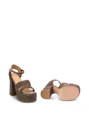CastaÑer Platform Raffia Espadrilles
