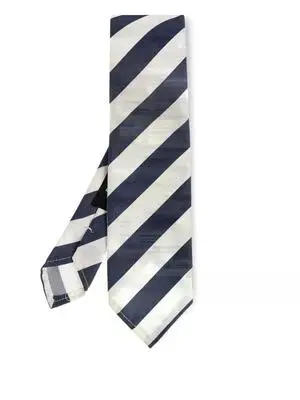 Dsquared2 Striped Pointed Tip Tie - Blue
