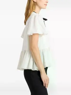 Cinq À Sept Heloise Ruffled Top - White