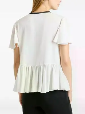 Cinq À Sept Heloise Ruffled Top - White
