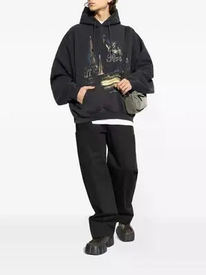 Vetements Graphic-print Hoodie - Black