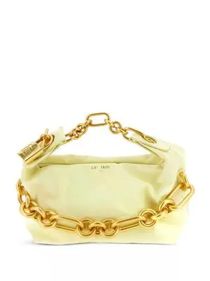 Balmain Mini Sync Chain Leather Tote - Yellow
