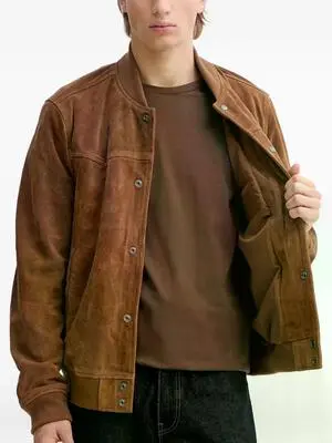 ALLSAINTS Buttoned Leather Jacket