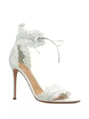 GIANVITO ROSSI Evie Ankle-tie Stiletto Sandals