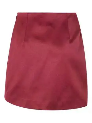 BY MALENE BIRGER Draped Mini Skirt - Red